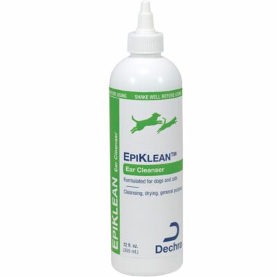 Dechra EPIKLEAN DOG & CAT Ear Cleanser 12 fl.oz 355 ml Drying Remove ...