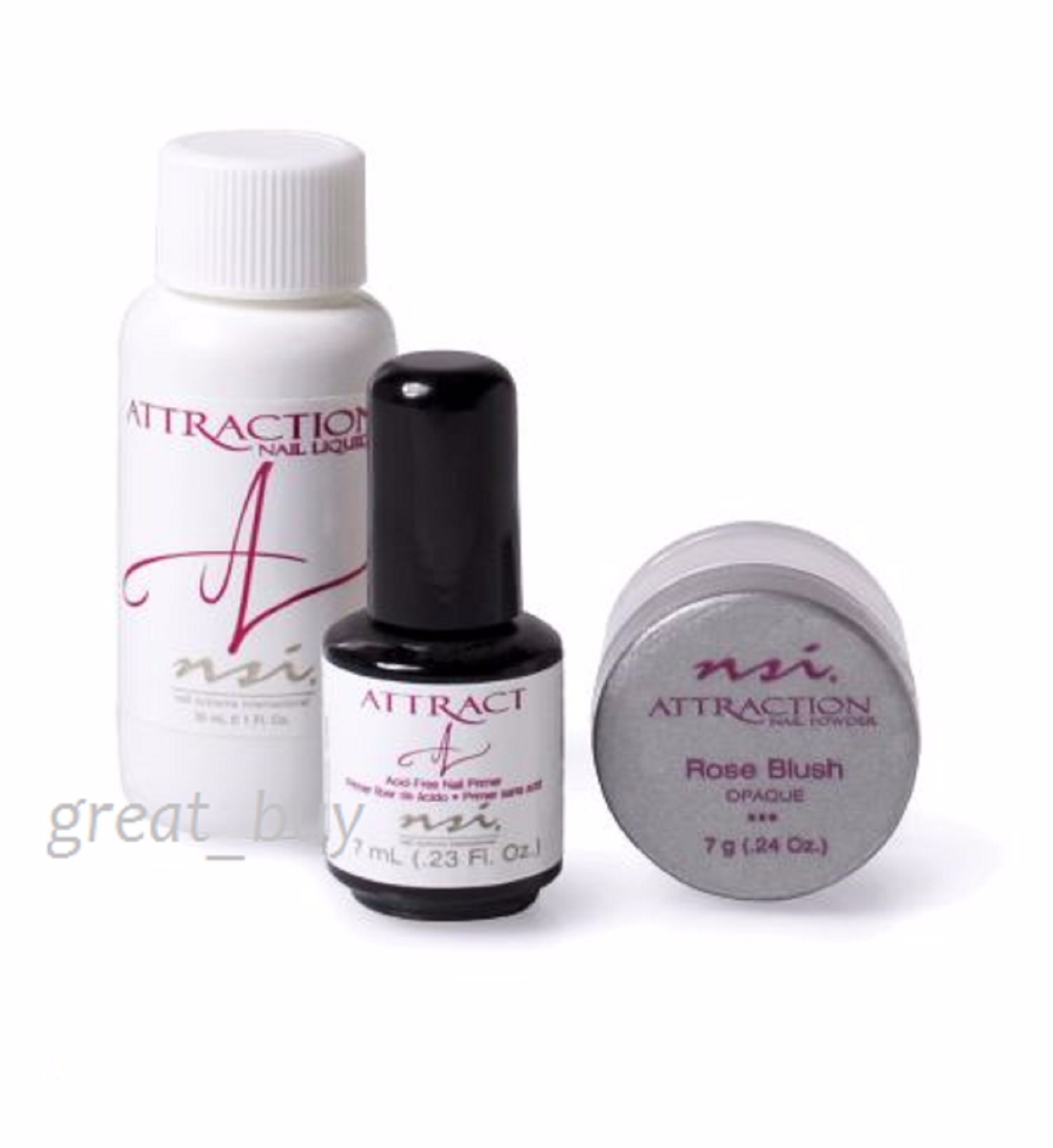 NSI Attraction Nail Acrylic System - Made in USA -Trial Kit !!!. | eBay