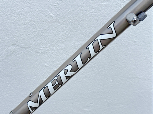MERLIN Extralight Handmade USA Titanium 55 x 55.5cm Top Tube Frame ...