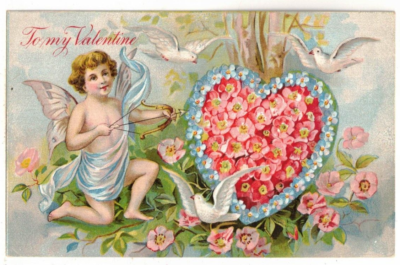 Cupid Shooting Arrow Painting