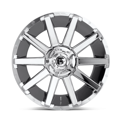 20X10 Fuel 1PC D614 CONTRA 8X170 -18MM CHROME PLATED | eBay