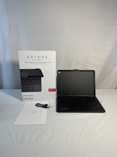 Brydge 10.2 Max+ Black Wireless Keyboard Case With Trackpad For Apple ...