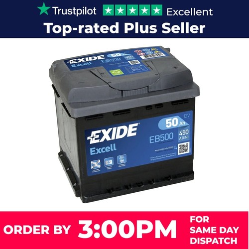 12V 50Ah 450A 079SE 012 Type EXIDE EB500 EXCELL CAR BATTERY | eBay UK