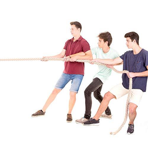 10ft Natural Twisted Cotton Rope Strong Triplestrand Rope For Sports ...