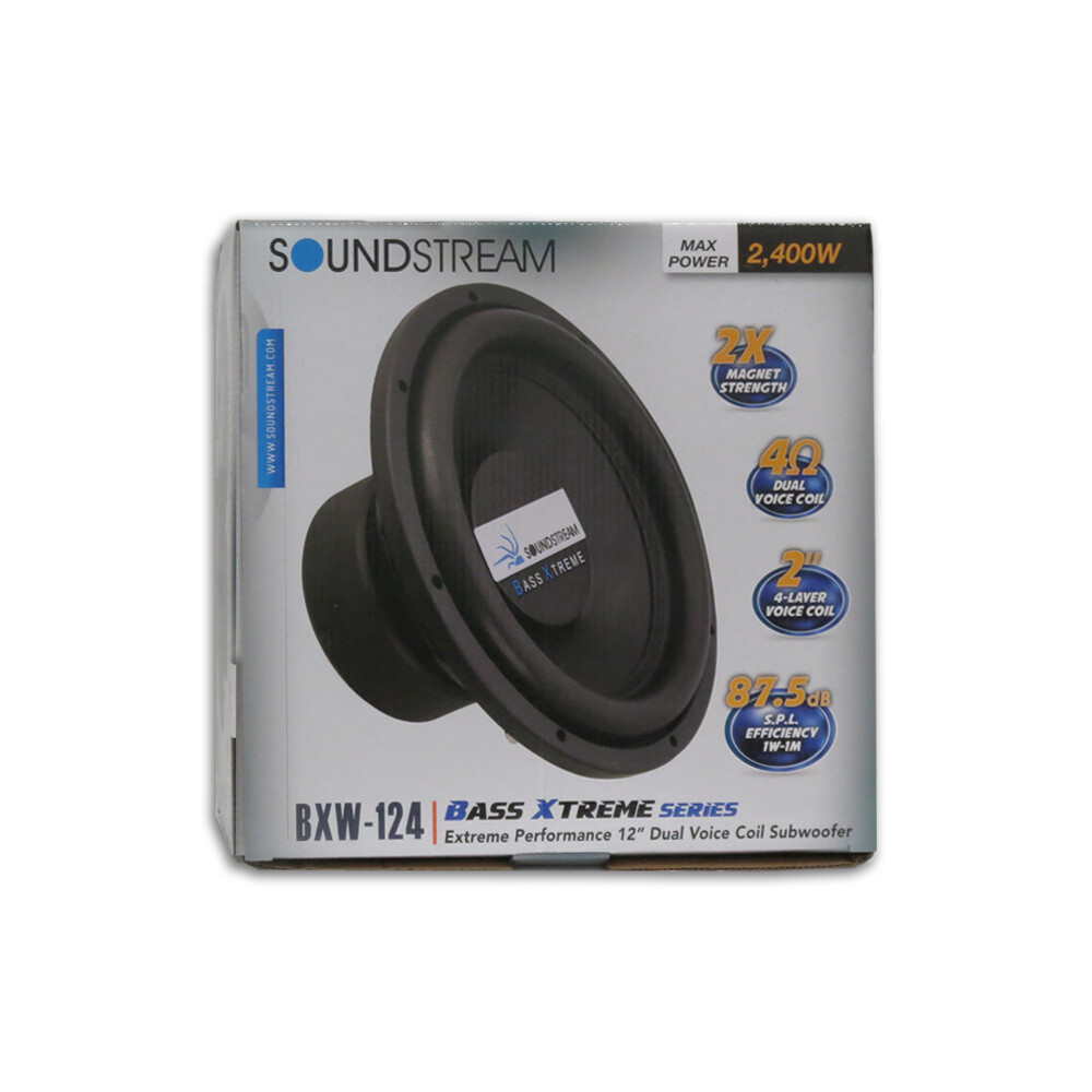 Soundstream BXW-124 12" 4-layer Dual 4-ohm Voice Coil Car Subwoofer ...