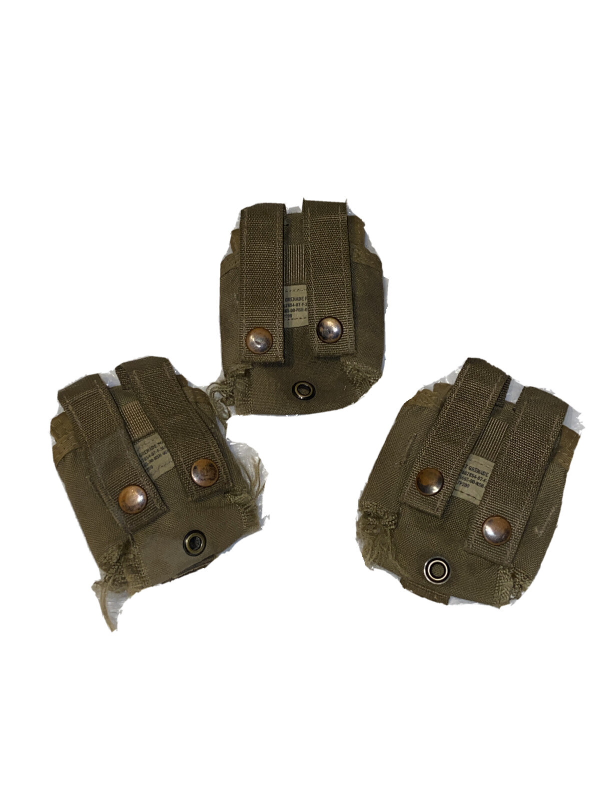 Set of 3 / USMC Marine Corps M67 Grenade Pouch *** Coyote *** Acc/Dmgd ...