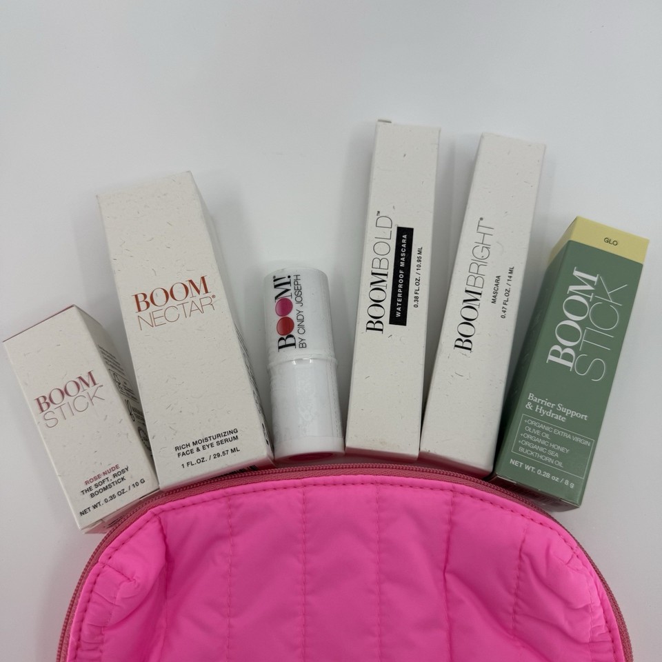 BOOM By Cindy Joseph Cosmetics Makeup Set, Mascara, Boom Sticks, Boom Nectar NEW | eBay