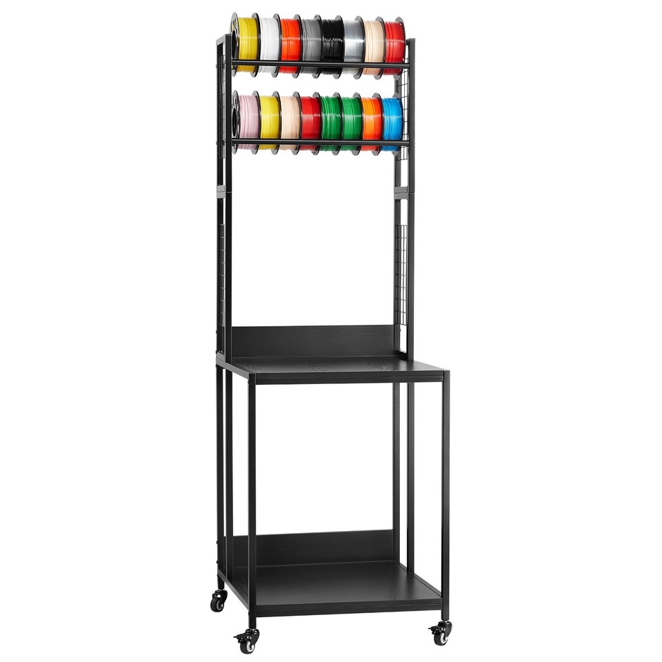 VEVOR 3D Printer Filament Storage Rack 4-Tier 3D Printer Stand with ...