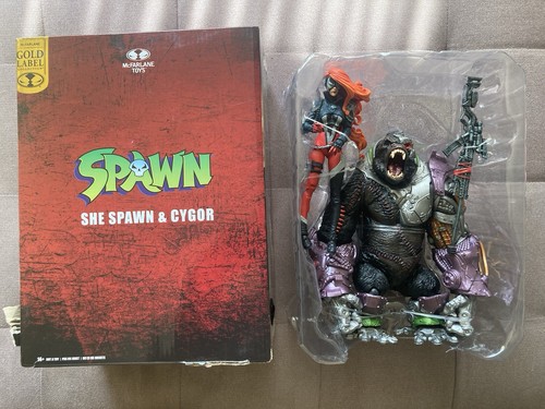 McFarlane Spawn She-Spawn & Cygor 7” Action Figures Gold Label 2pk Brand New | eBay