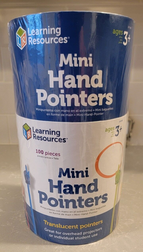 Learning Resources Mini Hand Pointers Set Of 100 - LER1962 - Whiteboard - School 765023019629 | eBay
