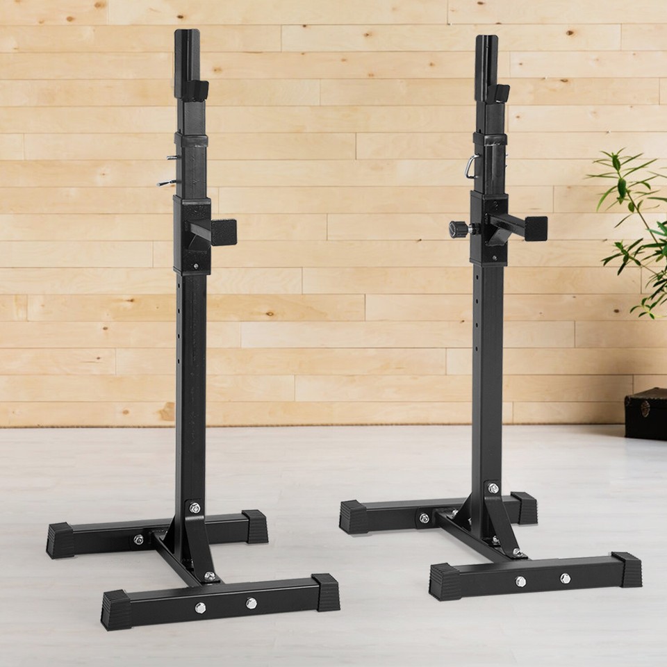 Squat Rack Adjustable Barbell Bench Press Stands Portable Barbell Rack ...