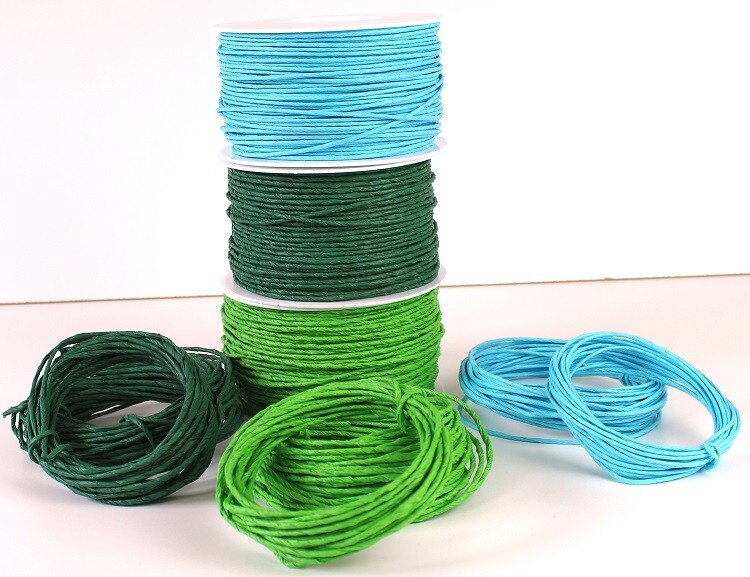5m 100m Paper Covered Craft / Florist Wire 2 mm - 18 Different Colours ...