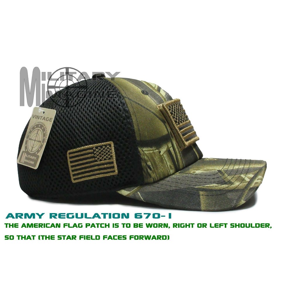 Tactical Operator Military cap USA American Flag hat Detachable Patch ...
