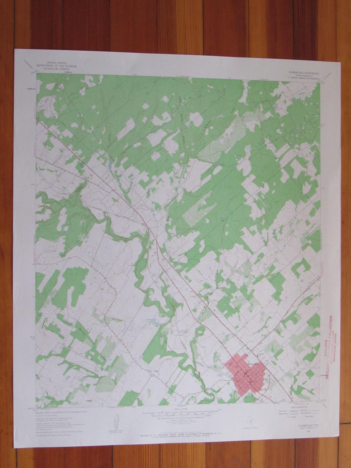 Floresville Texas 1963 Original Vintage USGS Topo Map | eBay