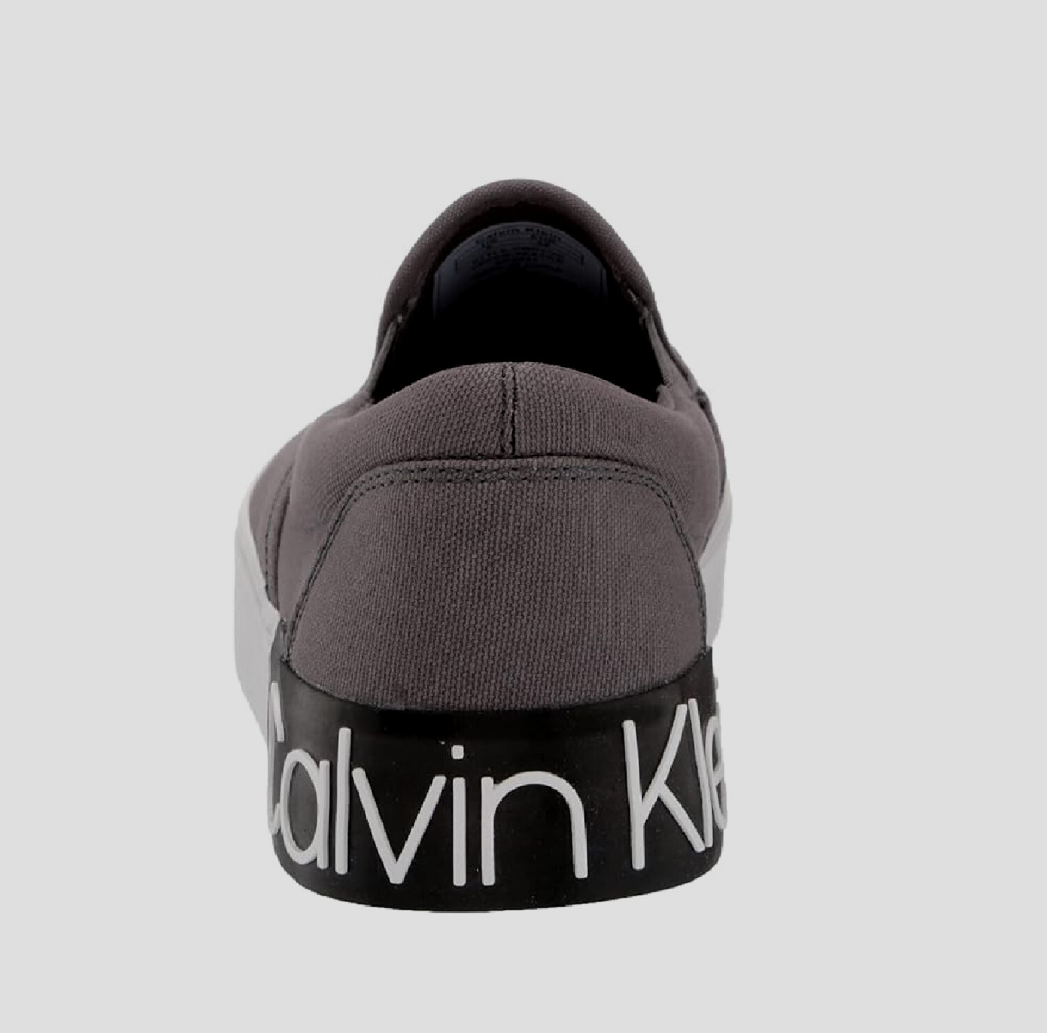 Men's Slip-On Sneaker Shoes Gray Fabric Calvin Klein Ryor Sizes 7 and ...