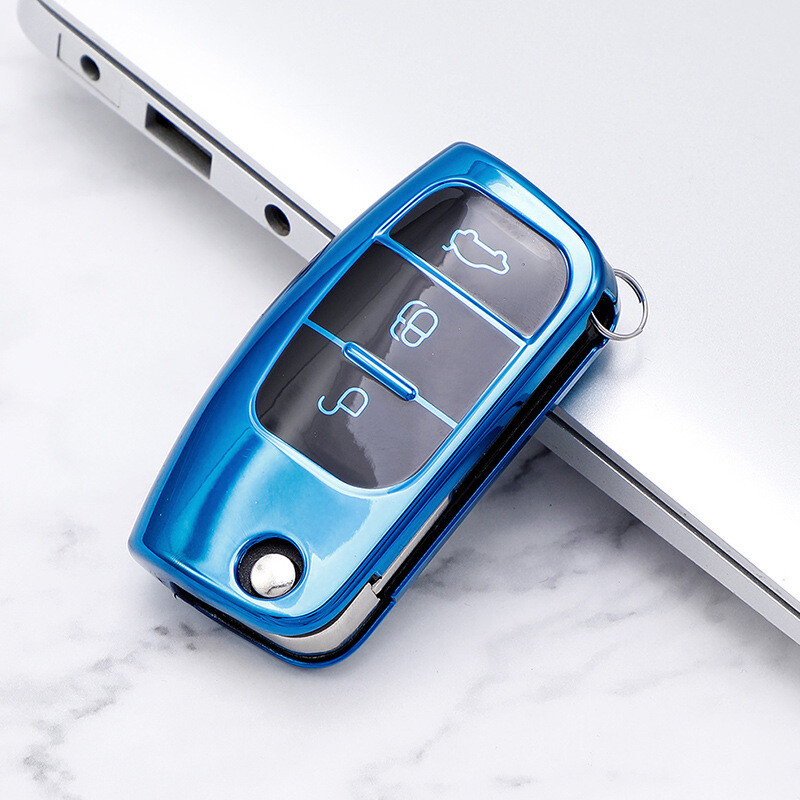 TPU Key Rings Cover Protect Shell Case For Ford Fiesta Focus 2 Ecosport ...