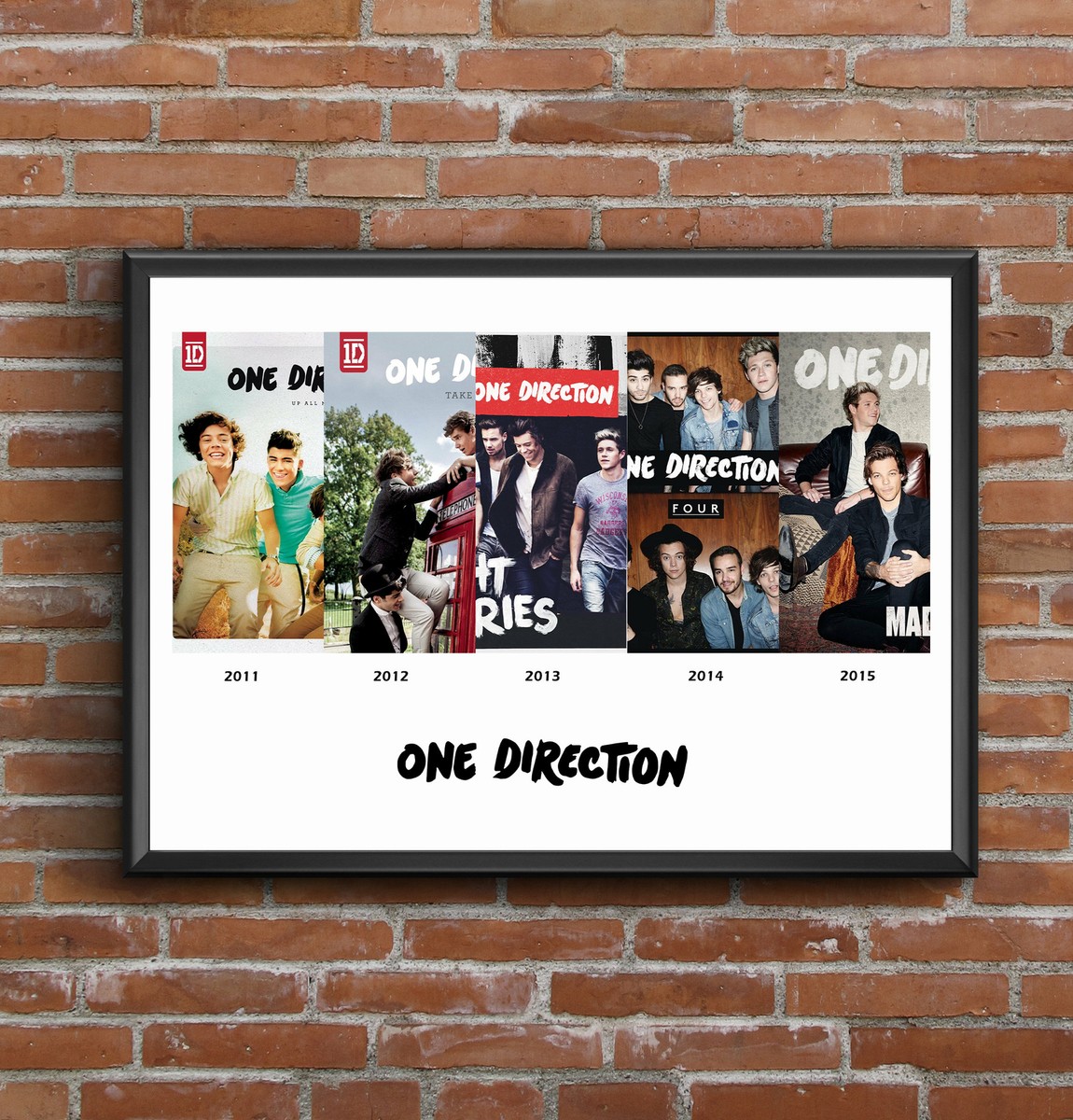 One Direction Poster On Wall DAYOBOB One Direction Poster Album Cover