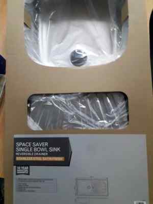 Astracast Single Bowl Space Saver Stainless Steel Satin Finish Kitchen ...