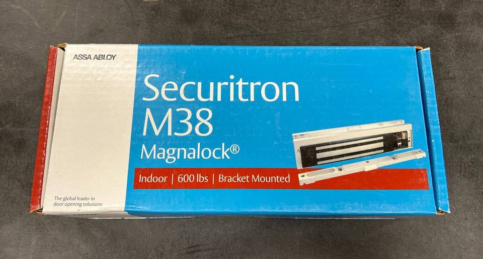 Assa Abloy Securitron M38 Magnalock, Indoor, 600lbs, Bracket Mounted | eBay