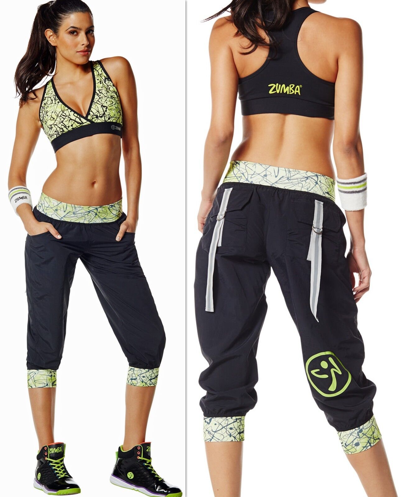 Zumba Cargo Cargos Pants Capri Capris Hip Hop Dance ~fr Convention