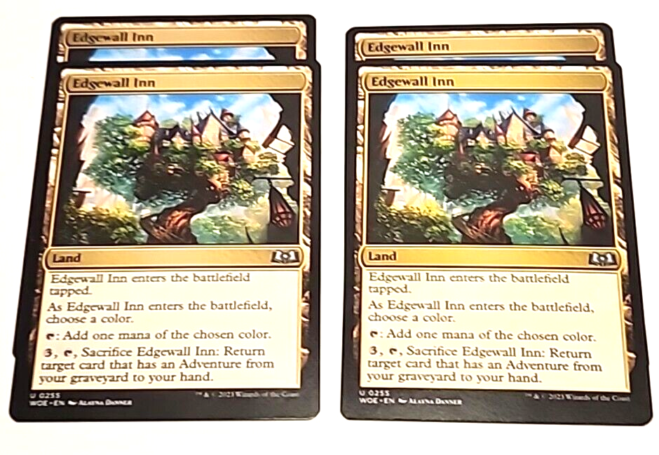 x4 Edgewall Inn WOE MTG 255 UNCOMMON M/NM 4x | eBay
