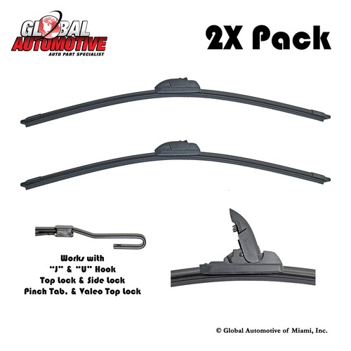 Set of 2 Bosch ICON Beam Wiper Blade 22" for 2009-2021 Dodge Ram 1500 ...