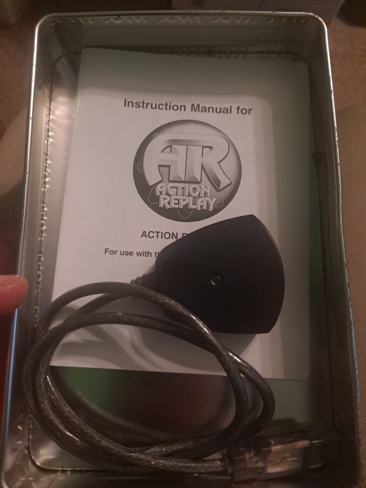 AR ACTION REPLAY MAX FOR XBOX case, Disc, & adapter missing Memory Card ...