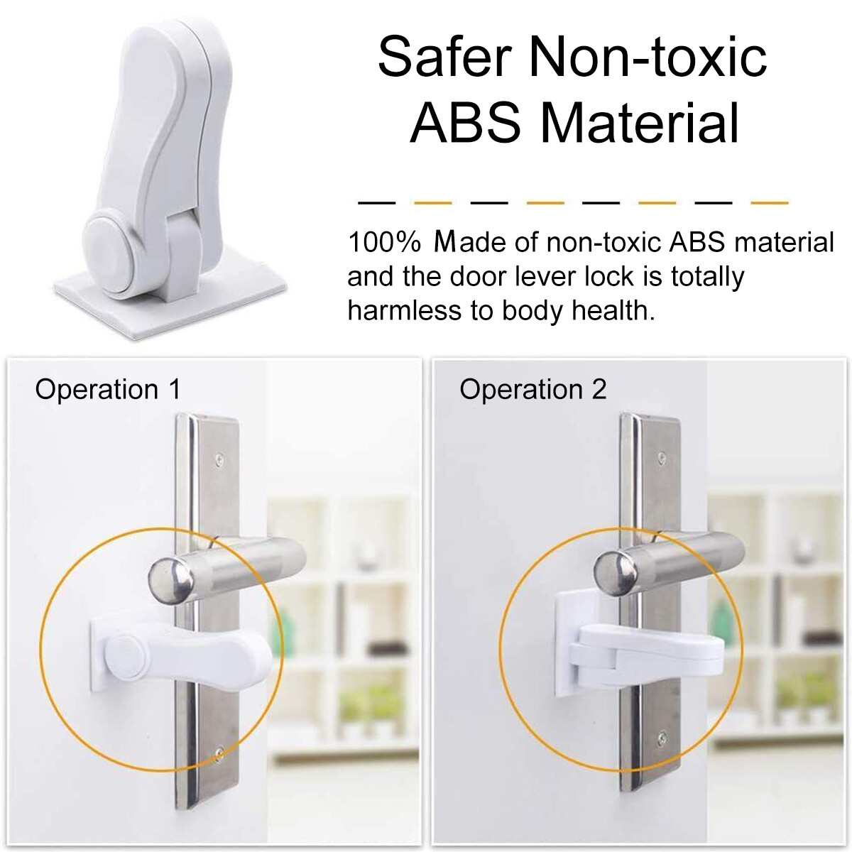 4pcs Door Handle Locks Set Child Safety Handle Locks Child Proof Door ...