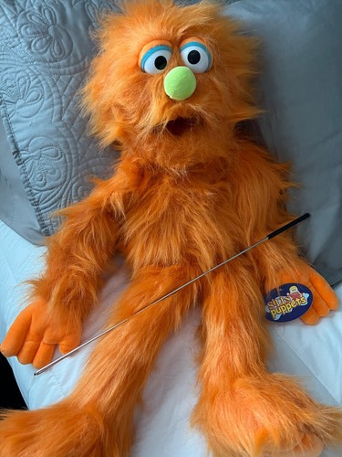 Silly Puppets Orange Monster Full Body Hand Puppet 30" with arm rod NWT ...