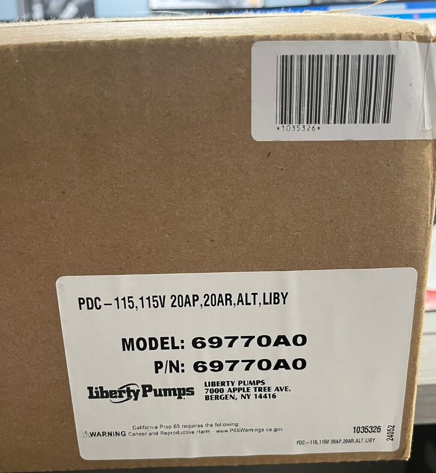 Liberty Pumps Duplex Sewage Grinder Pump Control Panel Model 69770A0 ...