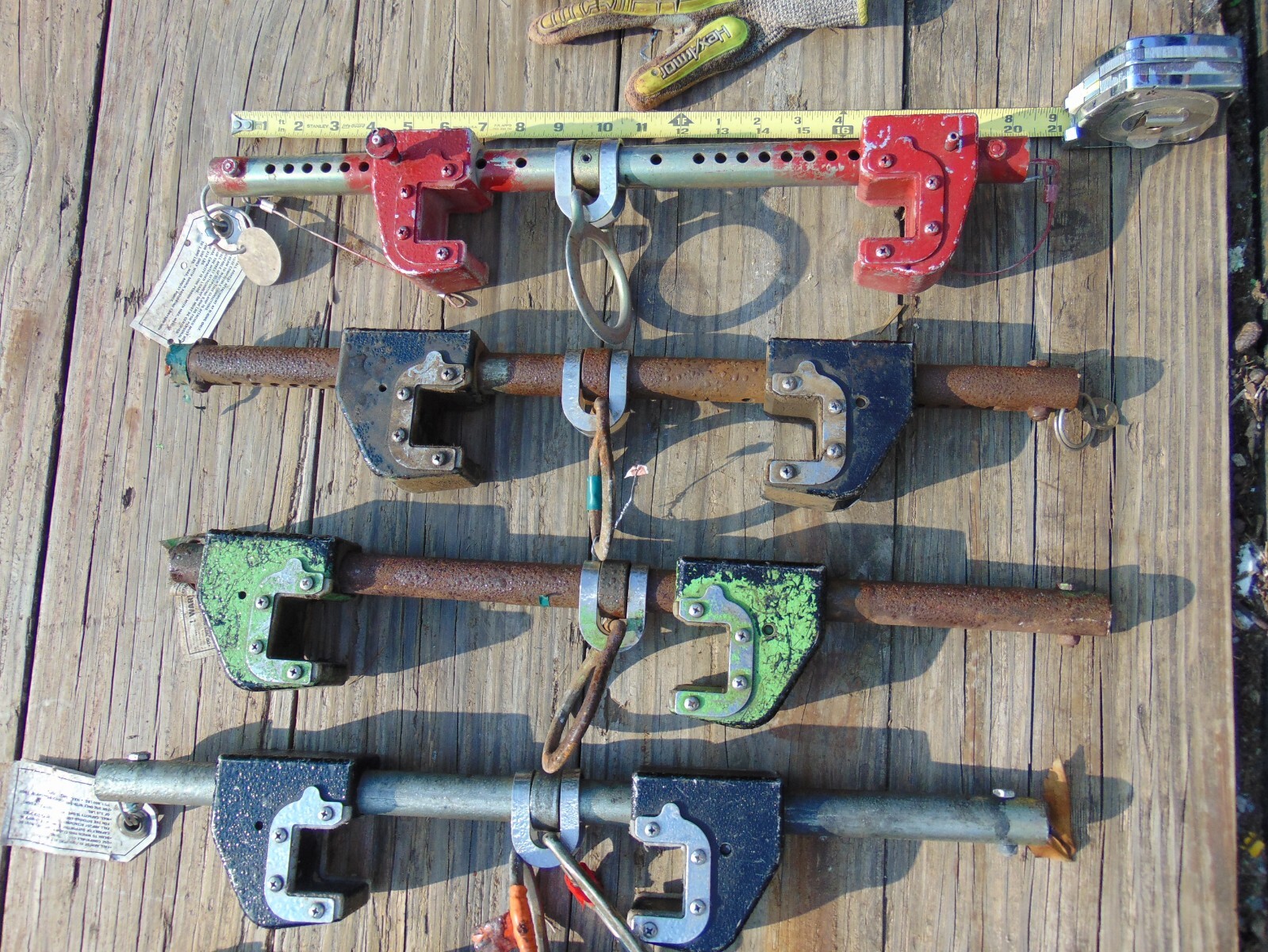 (5) Reliance Skyline Beam Clamp 3097 SLIDING BEAM ANCHOR Lot of 5 | eBay