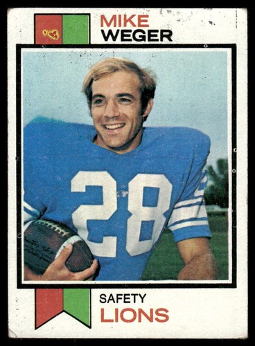 1973 Topps Mike Weger #39 Detroit Lions Football Card | eBay
