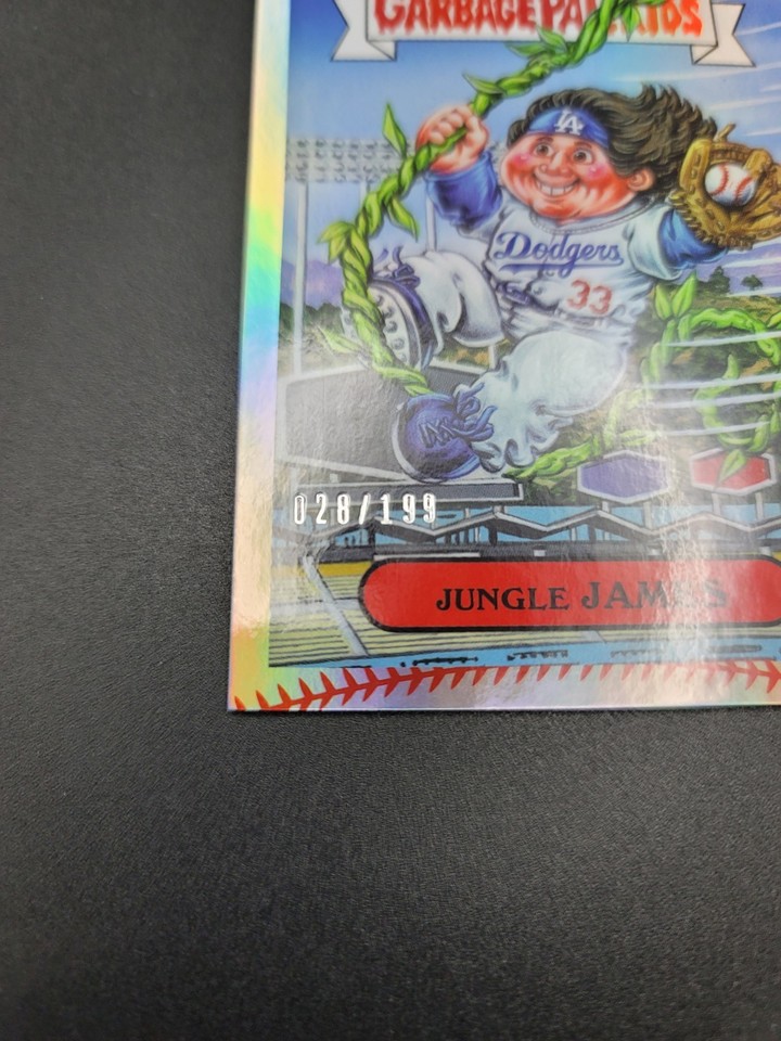 GPK Jungle James Outman #'/199 Topps Garbage Pail Kids MLB Series 3 GPK ...