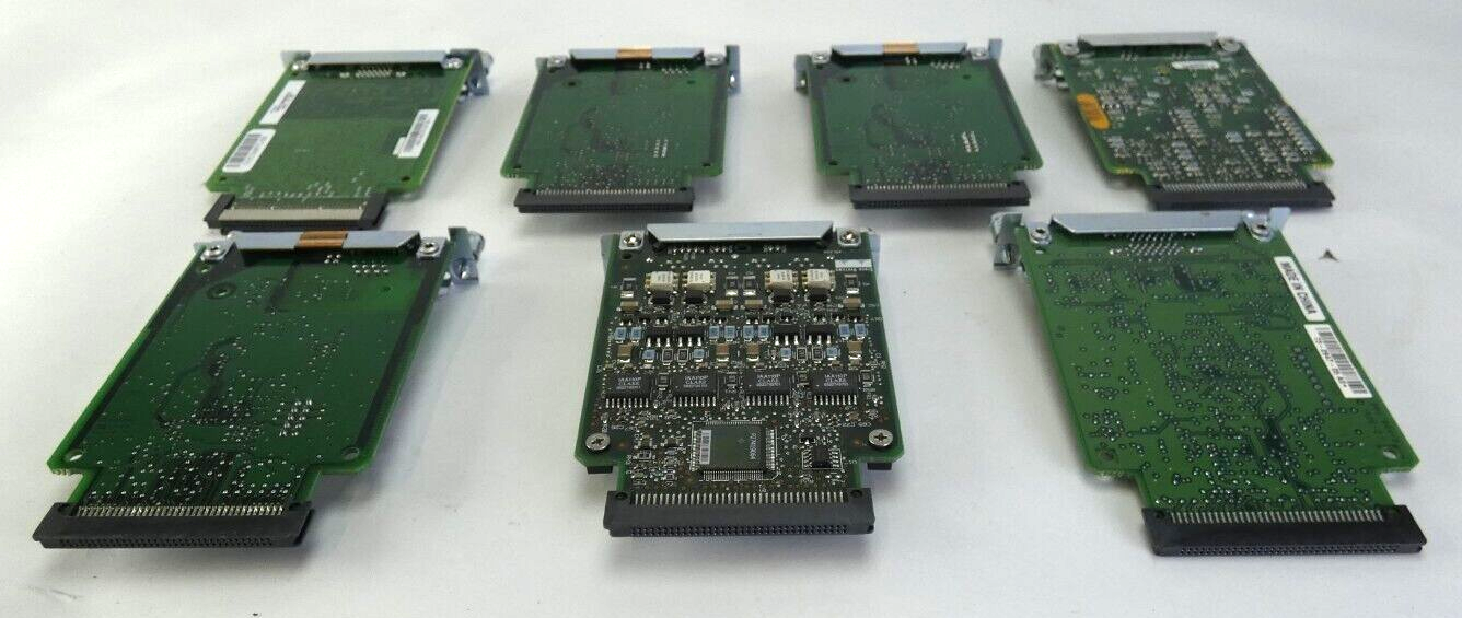 Cisco Router Cards VIC2-4FXO WIC-2T HWIC-2T VIC-2FXO WIC-1ENET LOT OF 7 ...