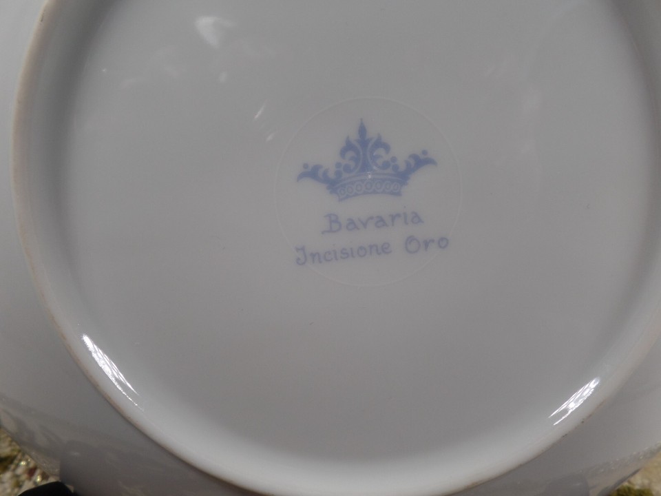 Antique 7 1/2 " Incisione Oro Bavaria Heavy Gilt Band Trim Fragonard ...