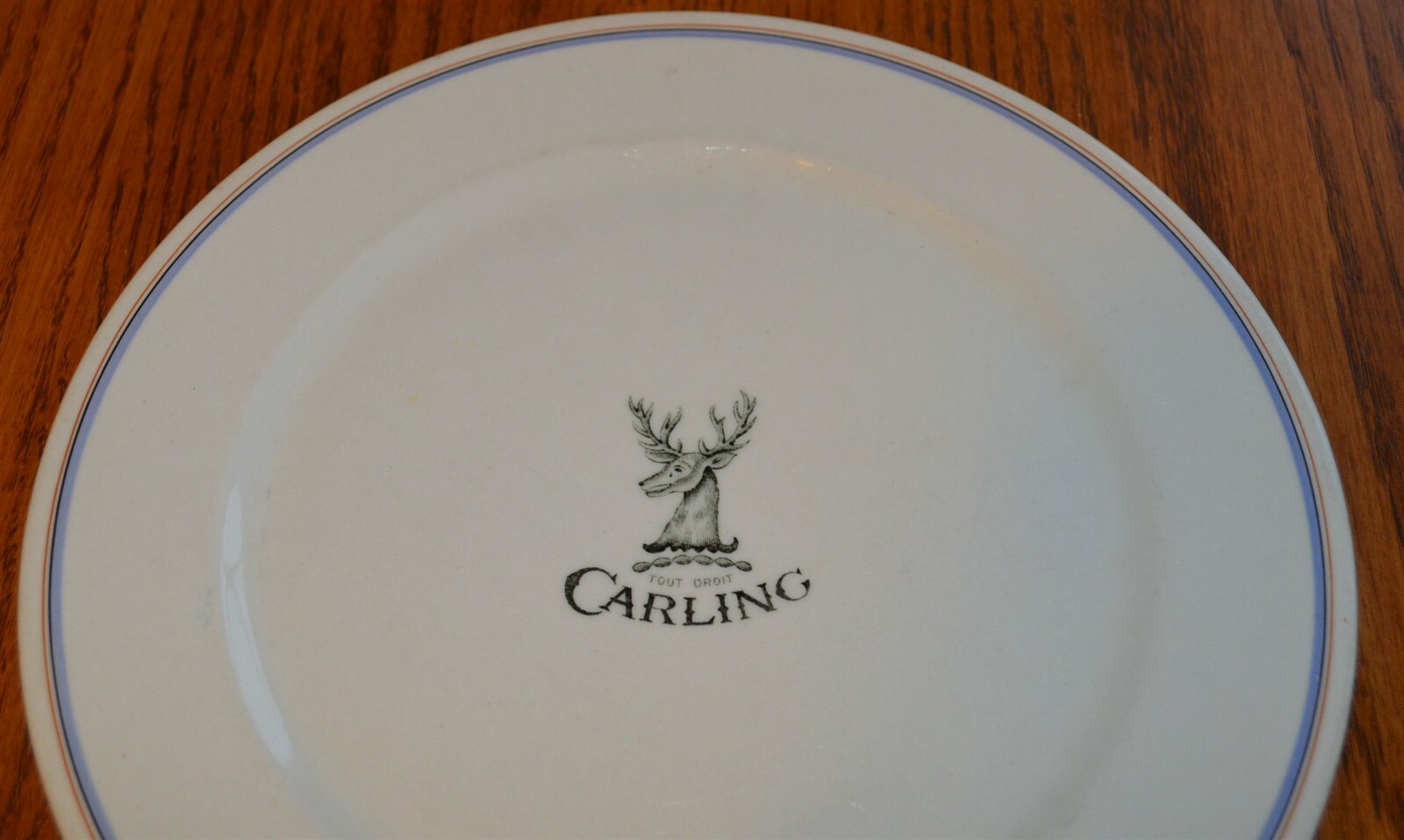 Antique Restaurant China Dinner Plate CARLING St. Paul Minnesota Stag ...