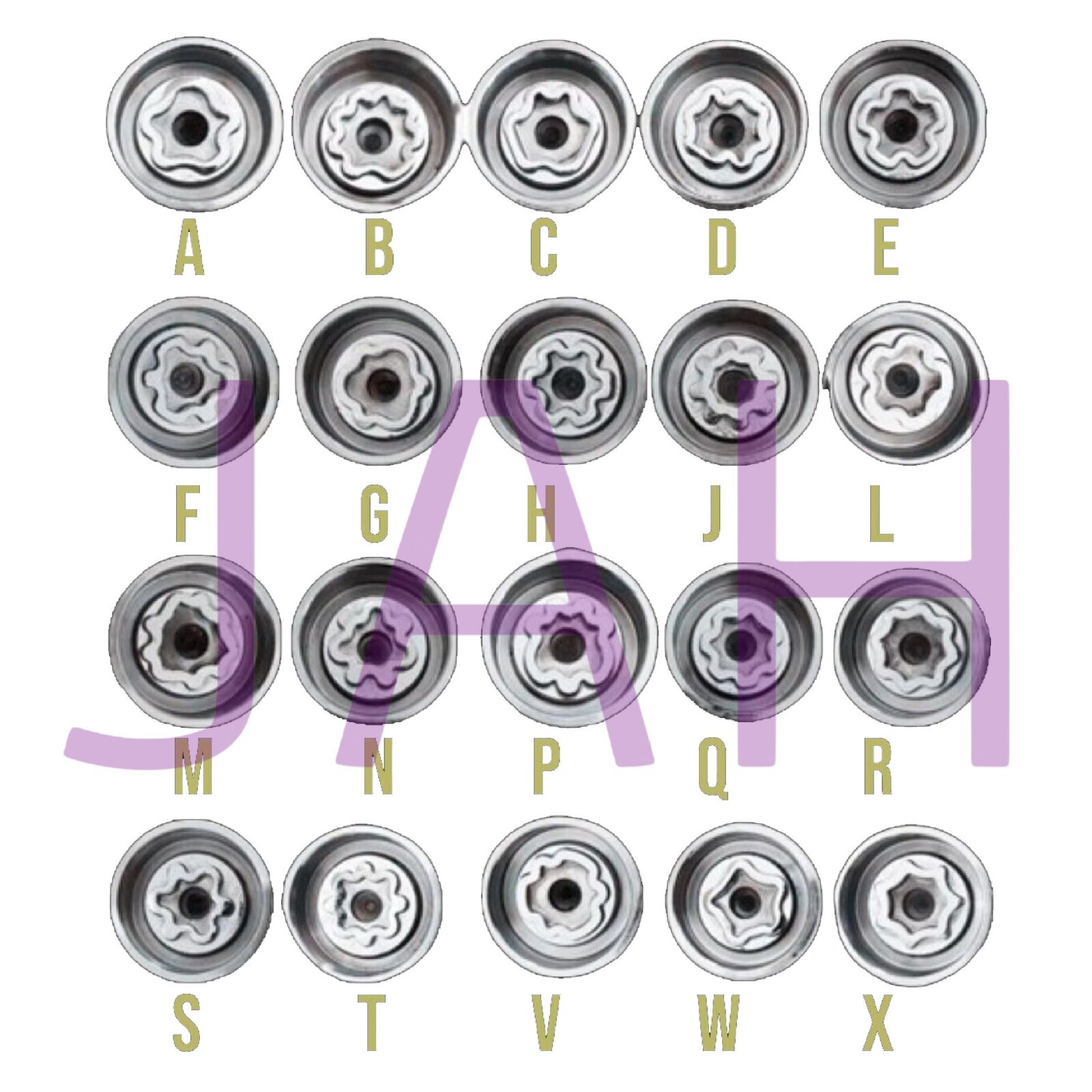 AUDI 813 P WHEEL NUT LOCKING SECURITY BOLT MASTER KEY SOCKET, WNLK, UK ...