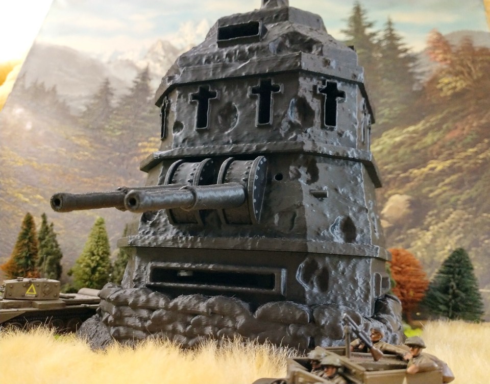 Trench Crusade Heavy Armored Bunker 28mm Battlefield Terrain Warhammer ...