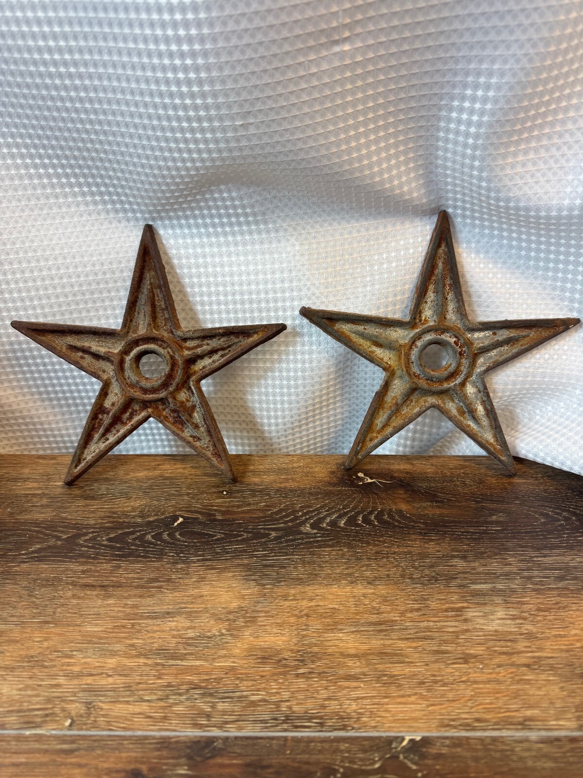 Set of 2Cast Iron Star Architectural Stress Washers Texas Lone Star ...