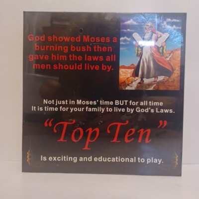 NEW TOP TEN - Ten Commandments Educational Religious Board Game*FREE ...