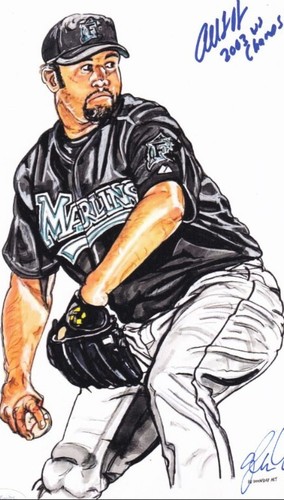 ALLEN LEVRAULT 2003 WS Champs Signed Florida Marlins 8x10 Photo (JSA ...