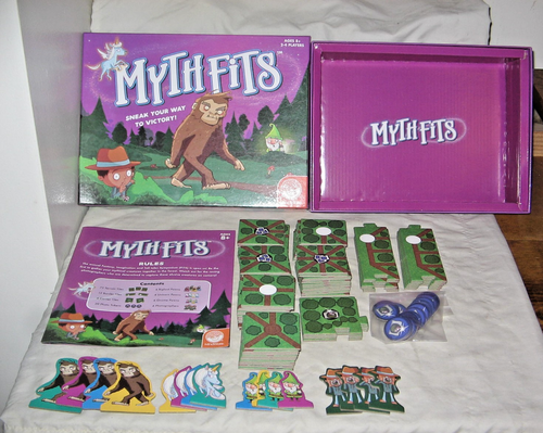 Mythfits Board Game Mythical Creatures by Mindware 100% complete Big ...