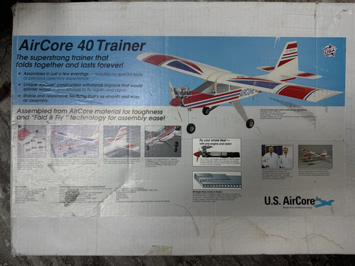 Vintage U. S. Aircore 40 Trainer R/C Airplane Model Kit | eBay
