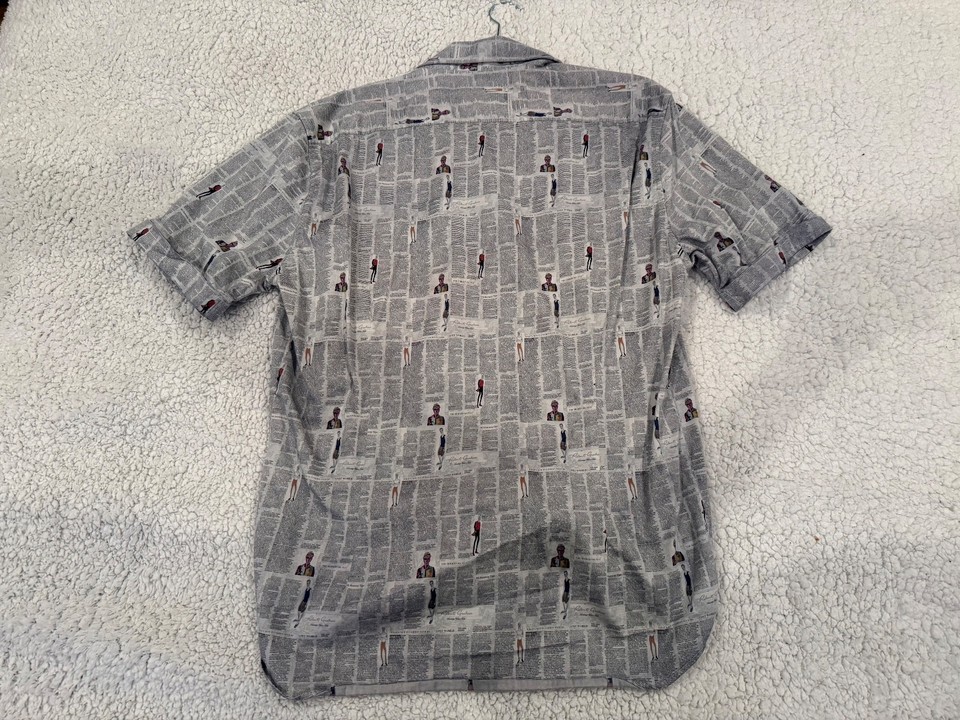 Robert Graham Men's 3XL Short Sleeve Button Down Modern Americana News ...
