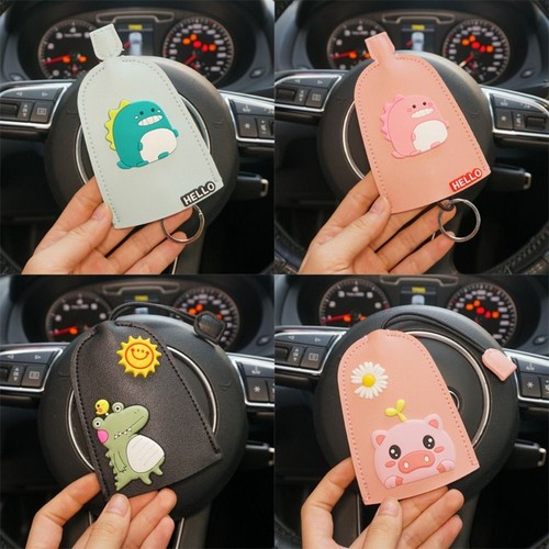 Easy Slip Pull Out Car Key Case Large Capacity Pull Out Key Sleeve PU ...