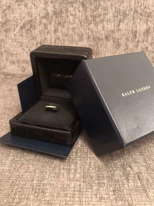 Ralph Lauren Black Alligator Embossed Jewelry Box with Outer Ralph Lauren Black Alligator Embossed Jewelry Box with Outer