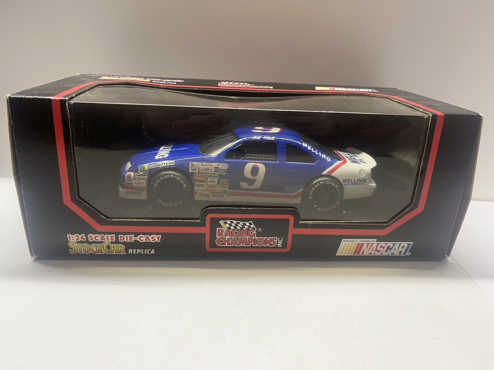 Bill Elliott Diecast 1/24 Scale Racing Champions Nascar Melling #9 Ford ...