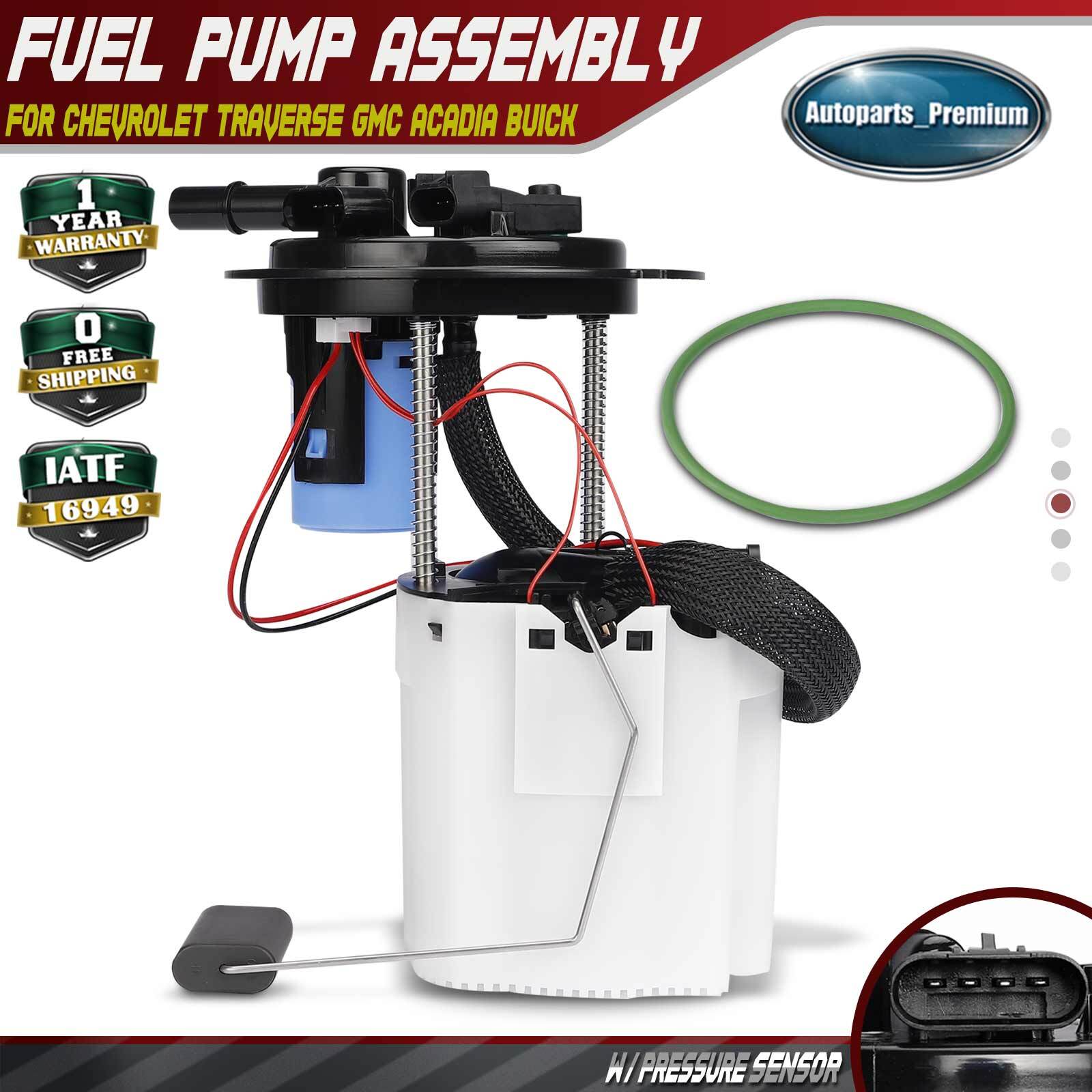 Fuel Pump Module Assembly w/ Pressure Sensor for Buick Chevy 09-17 GMC ...