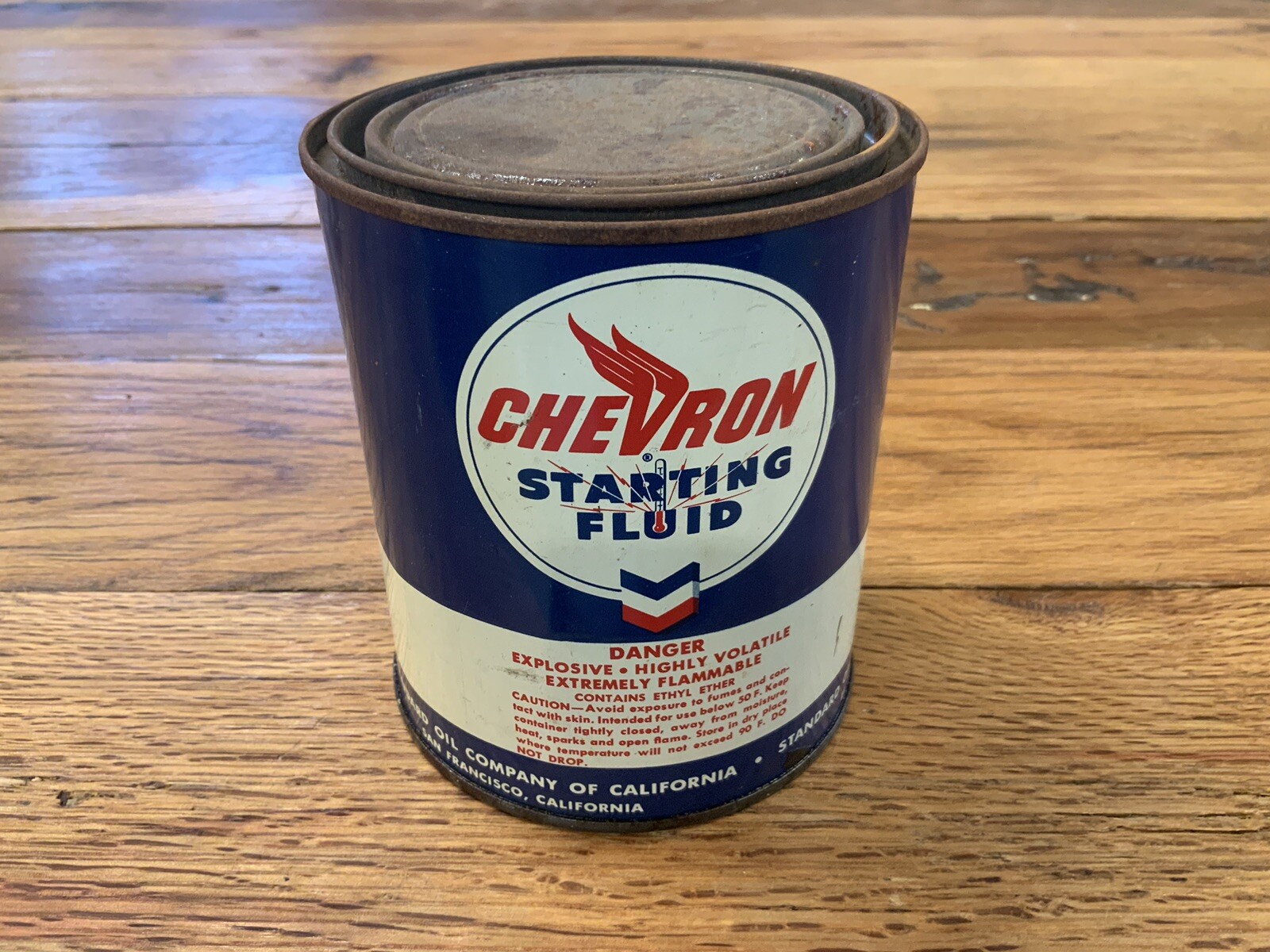 STANDARD OIL OF CALIFORNIA CHEVRON San Francisco Starting Fluid 12 ...