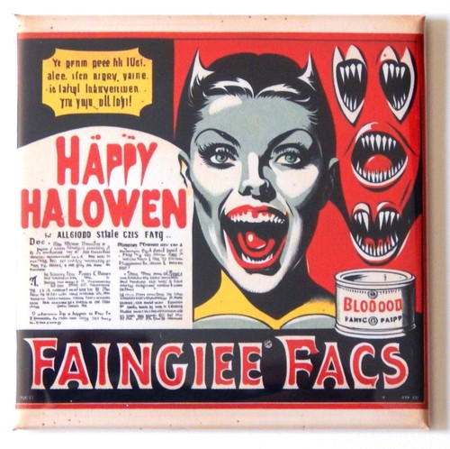 Halloween Vampire Fangs FRIDGE MAGNET advertisement "style D" | eBay
